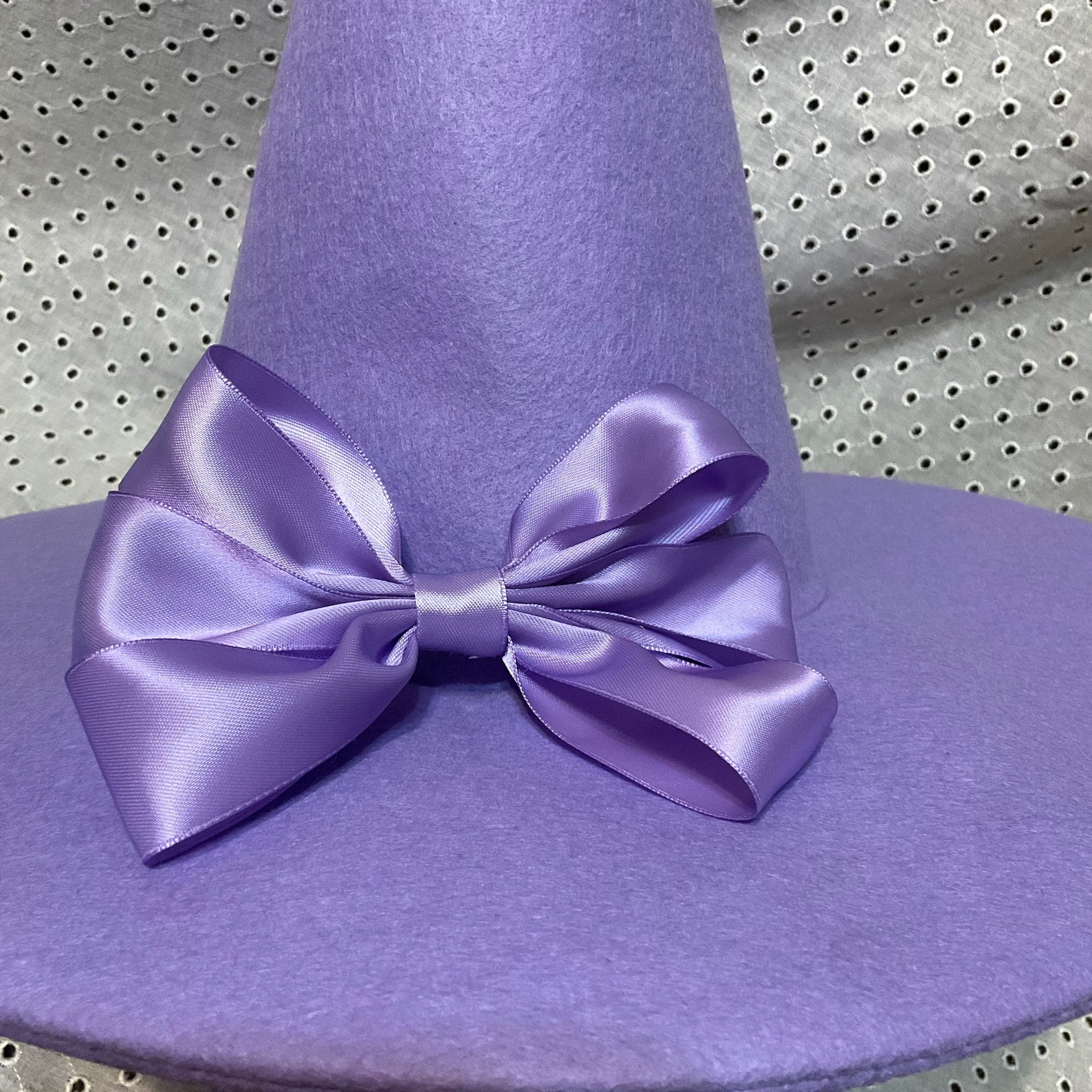 Wisteria Practical Witch Hat- Purple Wool Felt Hat With Satin Ribbon ...