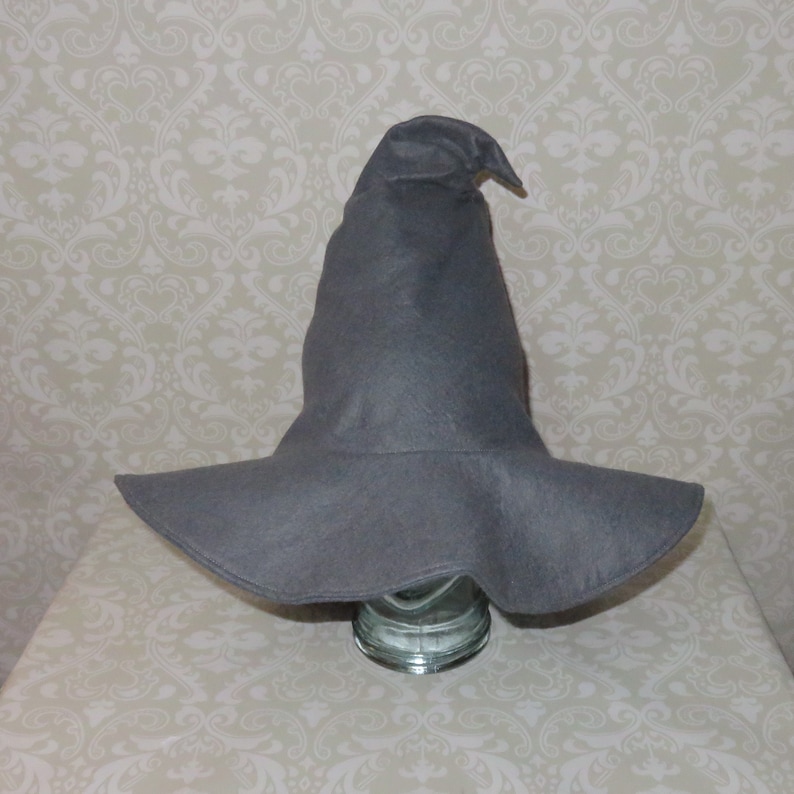 Floppy Gray Wizard/Witch Hat | Etsy