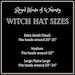 Practical Witch Hat- Black Wool Felt Hat With Satin Ribbon Ties ...
