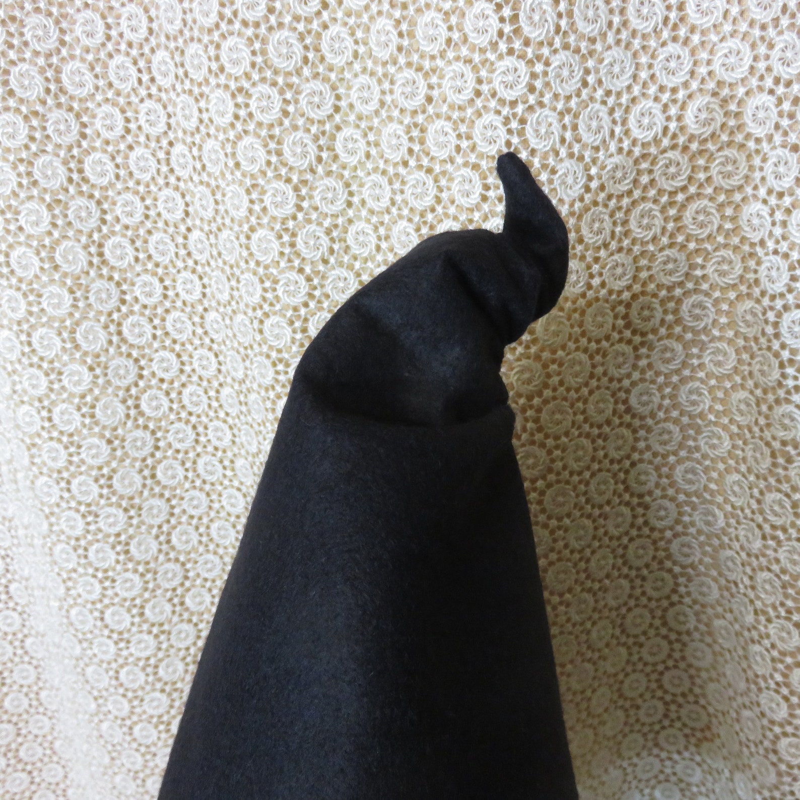Practical Witch Hat Black Wool Felt Hat With Satin Ribbon - Etsy