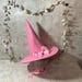 Light Pink Practical Witch Hat- Pink Wool Felt Hat With Satin Ribbon ...