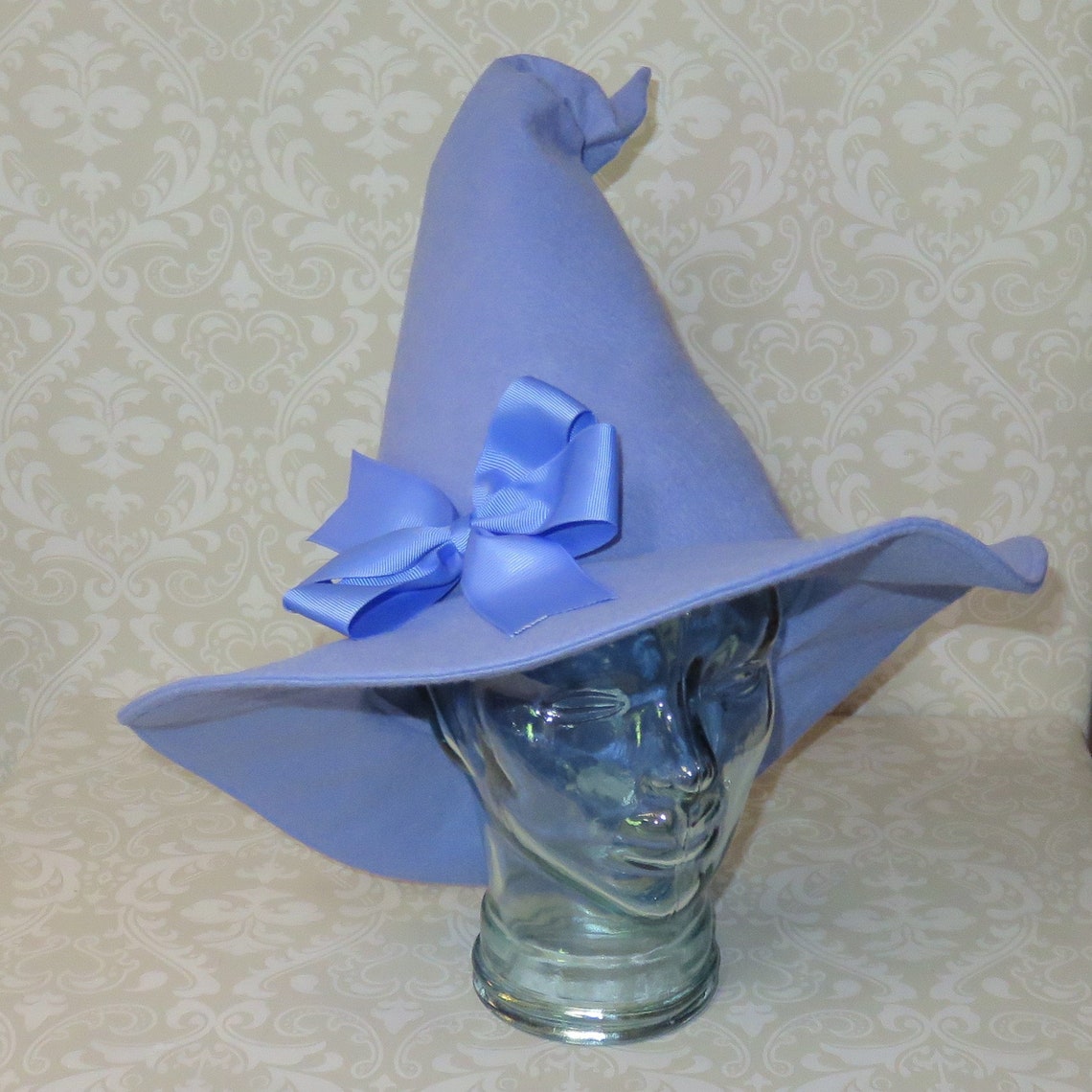 Periwinkle Witch Hat- Felt Witch Hat With Bow - Etsy