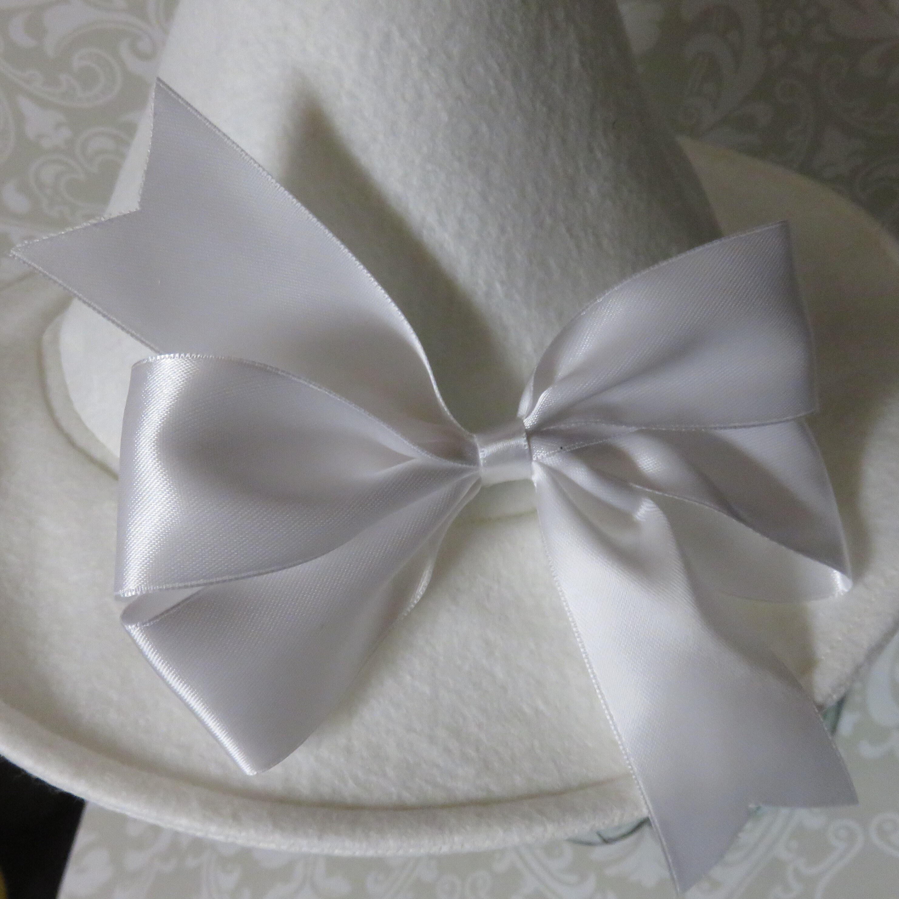 Little White Witch Hat White Wool Felt Hat with Flower or Bow | Etsy