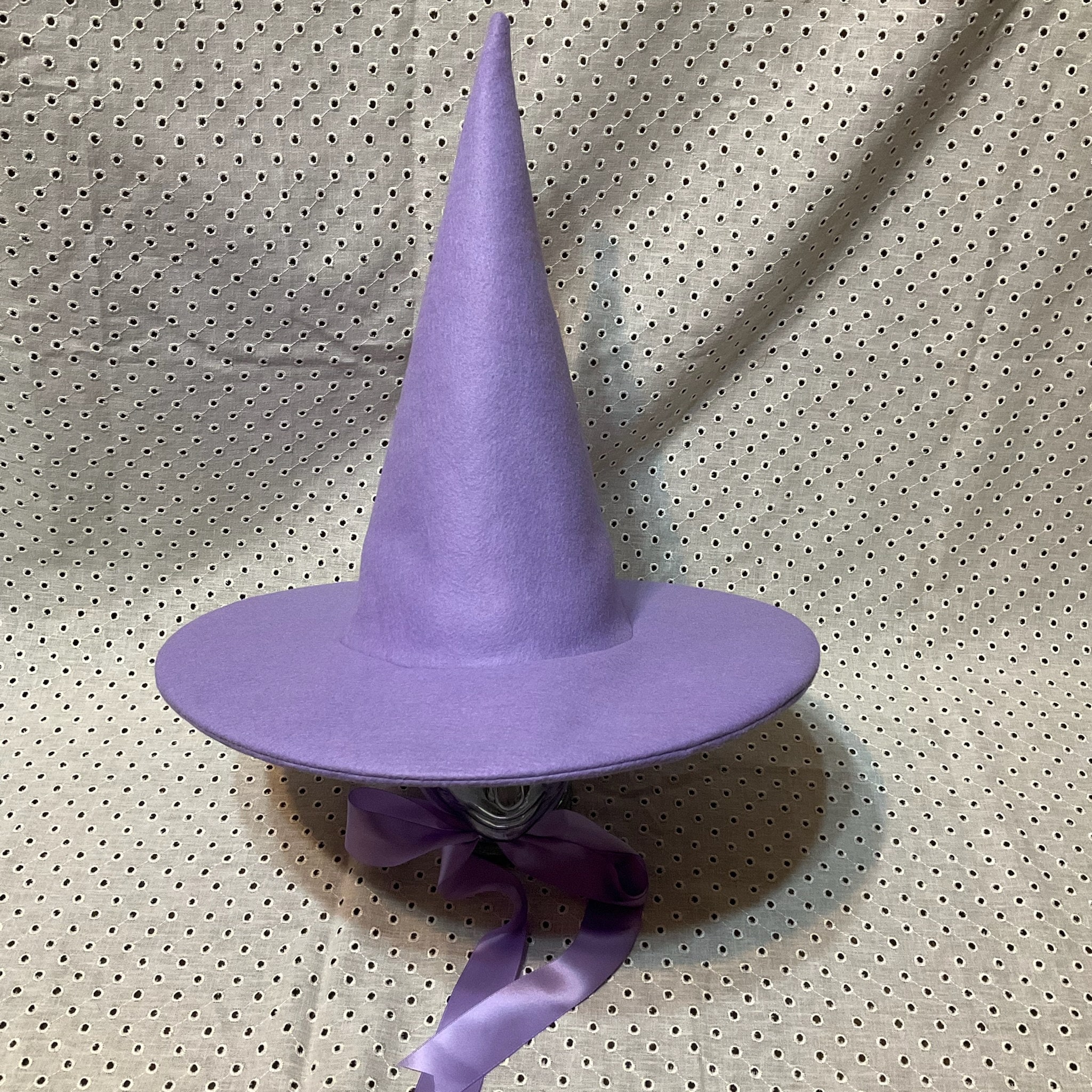 Wisteria Practical Witch Hat- Purple Wool Felt Hat With Satin Ribbon ...