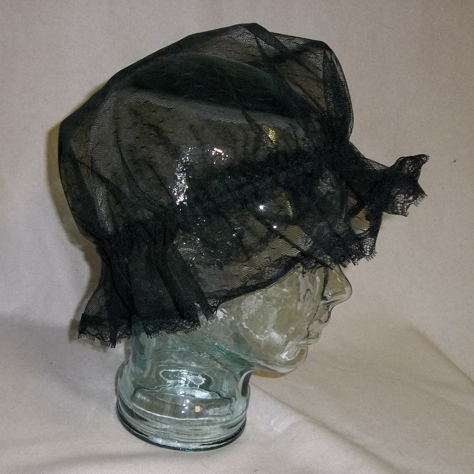 Black Point D'esprit Lace Cap - Etsy