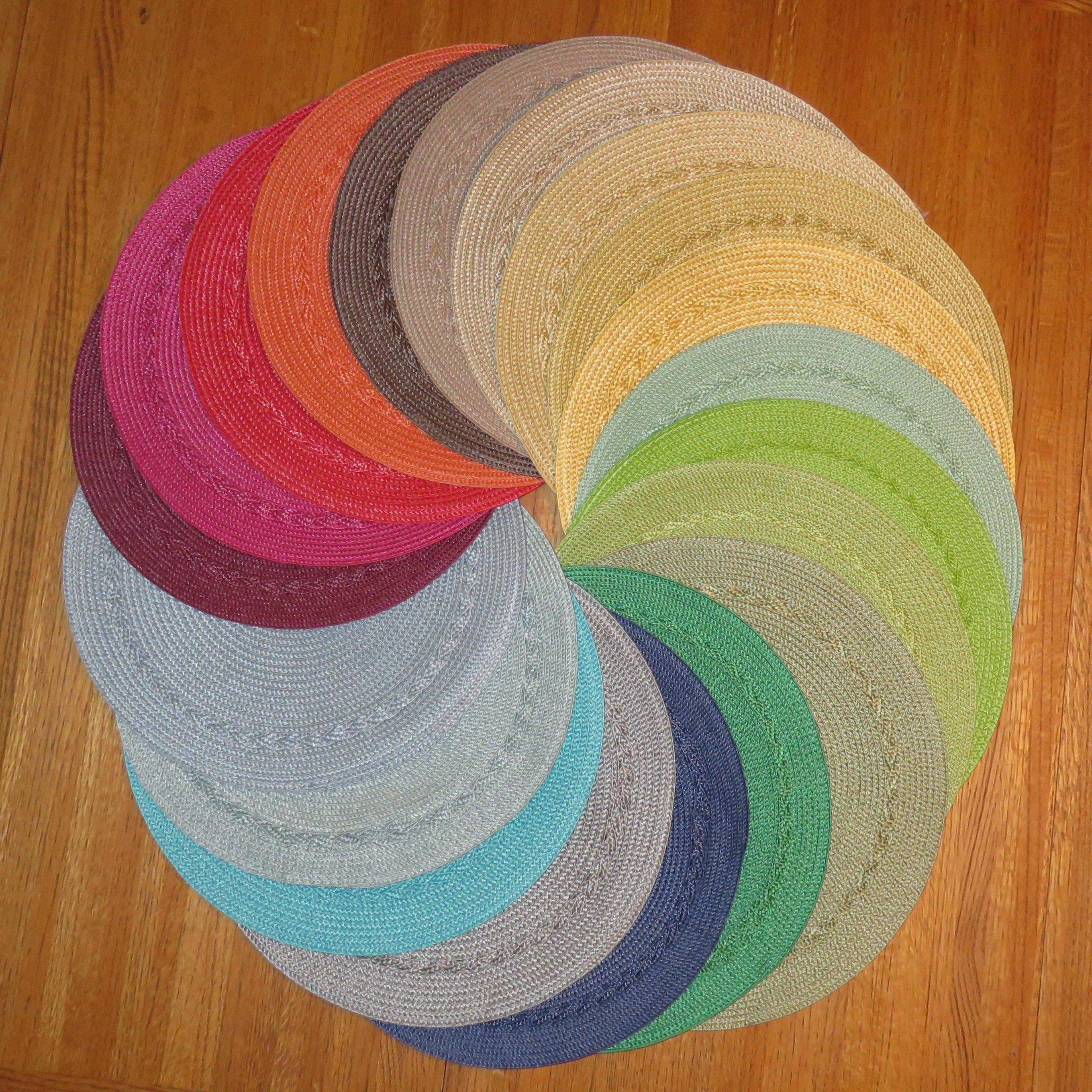 Hat Brim Straw Mat With Smooth Edge and Embedded Braid - Etsy