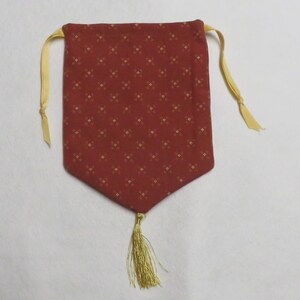 Brick Red and Gold Reticule- Regency Purse - Etsy