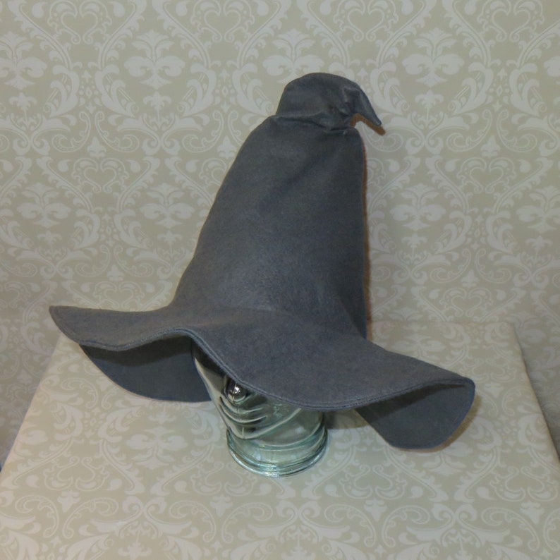 Floppy Gray Wizard/Witch Hat | Etsy