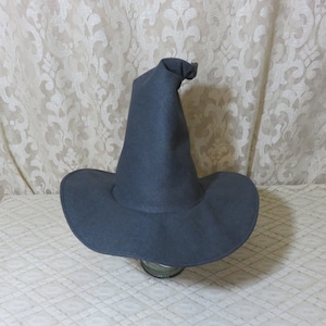 Floppy Gray Wizard/witch Hat - Etsy
