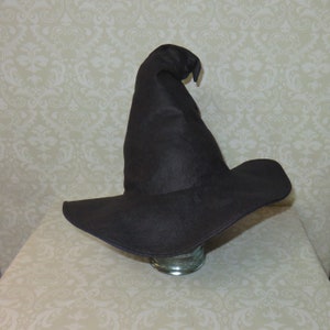 Everyday Black Wizard/witch Hat Crooked Top - Etsy