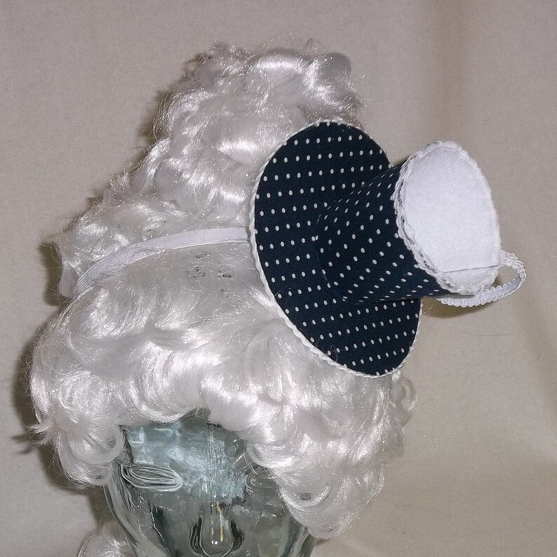 Teacup Fascinator Navy and White Teacup Headband Mini Hat - Etsy