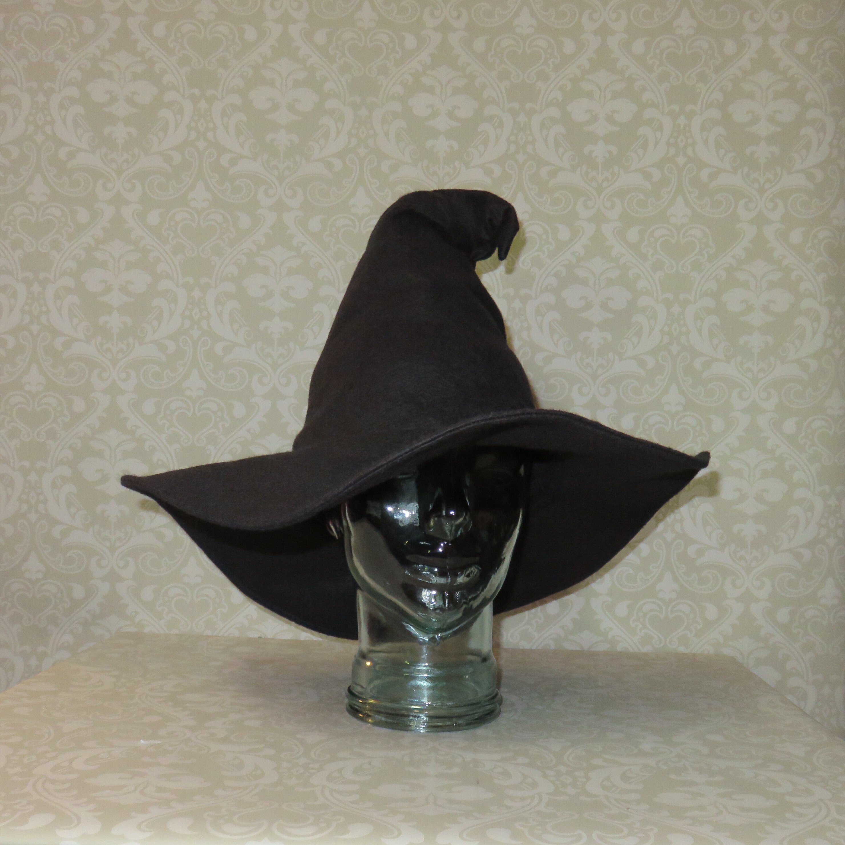 Everyday Black Wizard/Witch Hat Crooked Top - Etsy.de