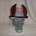 Top Hat With Ears- White, Black and Red - Etsy
