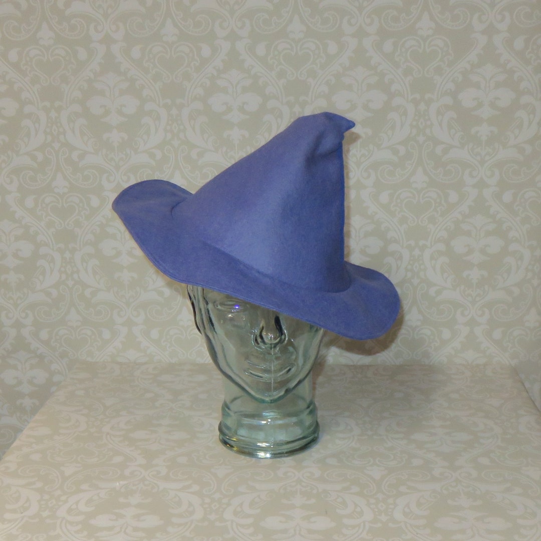 Little Blue Witch Hat- Blue Wool Felt Witch Hat - Etsy