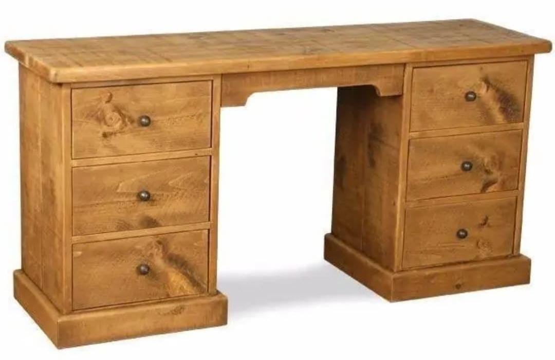 Indigo Furniture Store New Real Solid Wood Desk Dressing Table Rustic ...