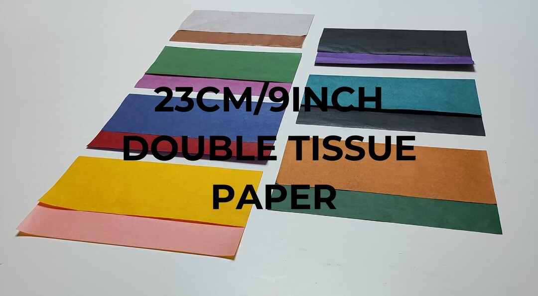 23cm/9" Double Tissue Origami Paper (one Sheet) - Etsy