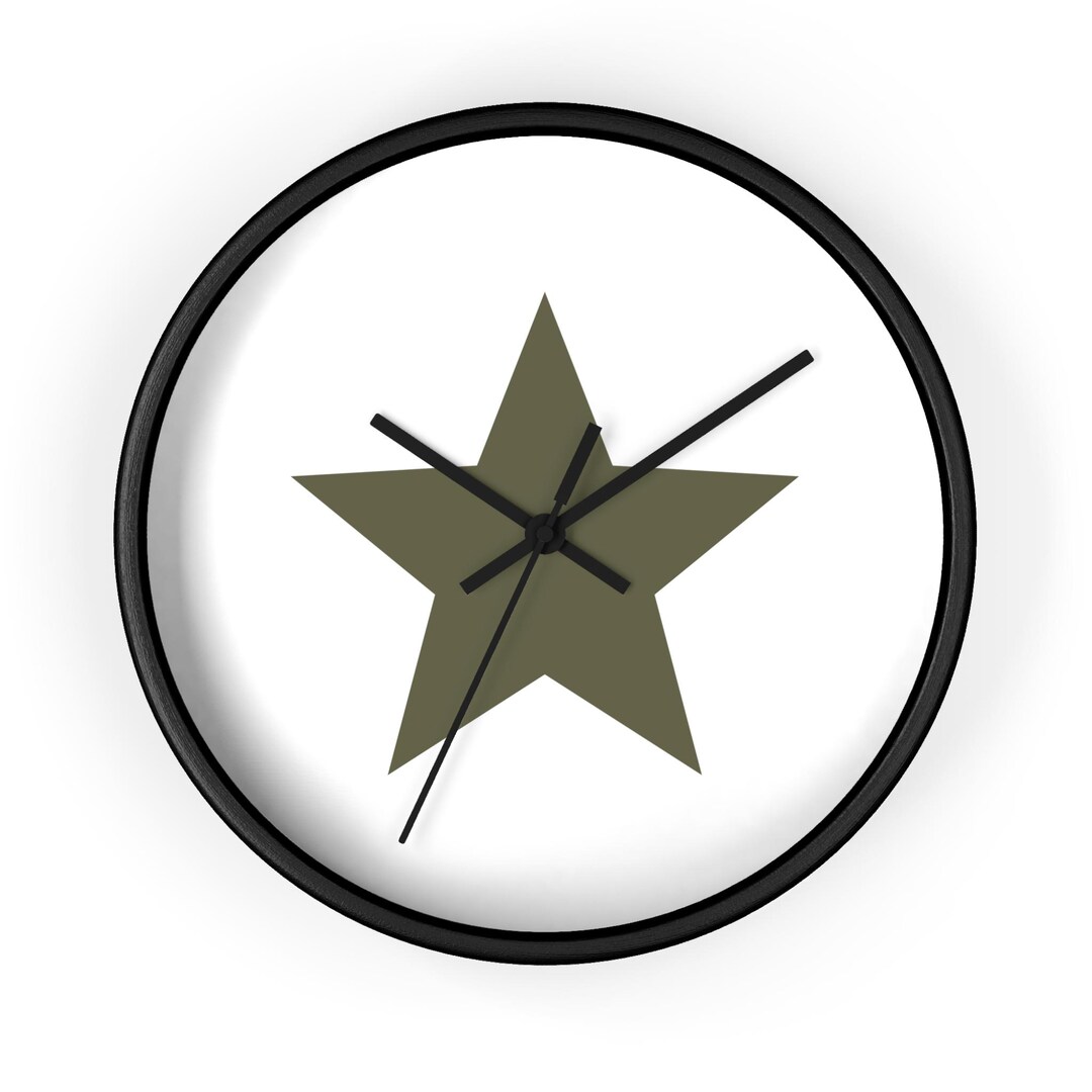 Elegant Star Wall Clock, Modern Home Decor, Minimalist Clock, Gift for ...