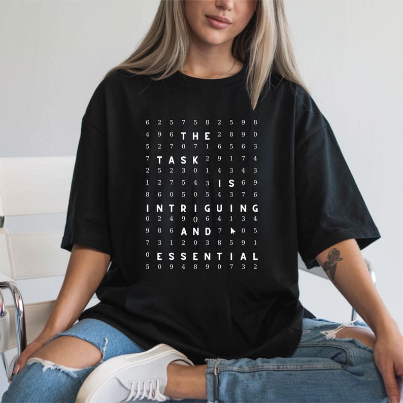Word Search Graphic T-shirt: Puzzle Lover Tee - Etsy
