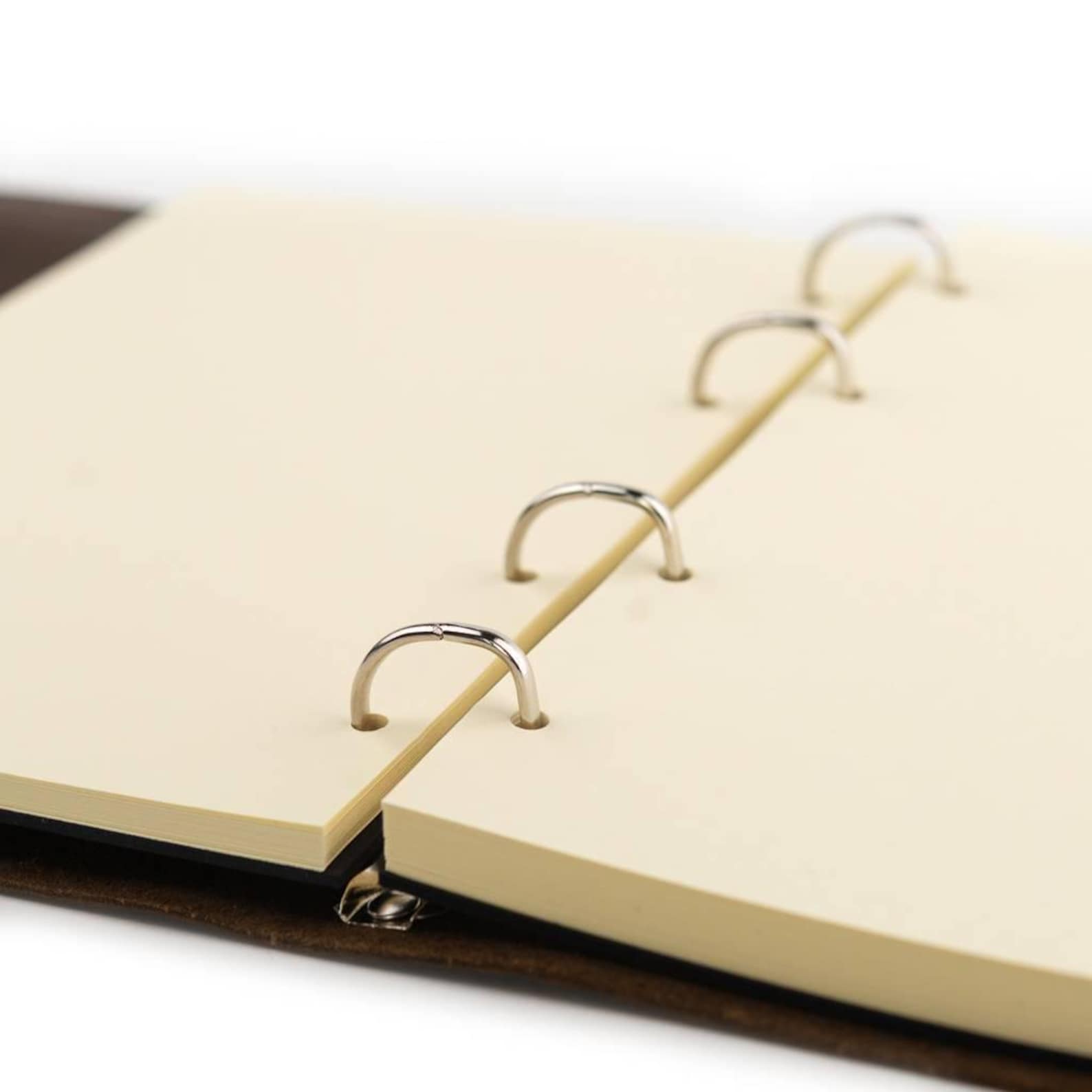 Leather 6 Ring Binder Planner, Monogrammed Leather Binder, Refillable 3 ...