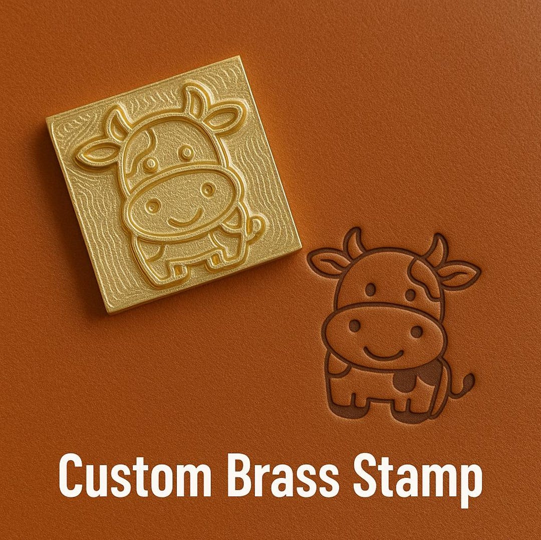 Brass Stamp for Leather, Custom Leather Stamp Logo, Leather Branding ...