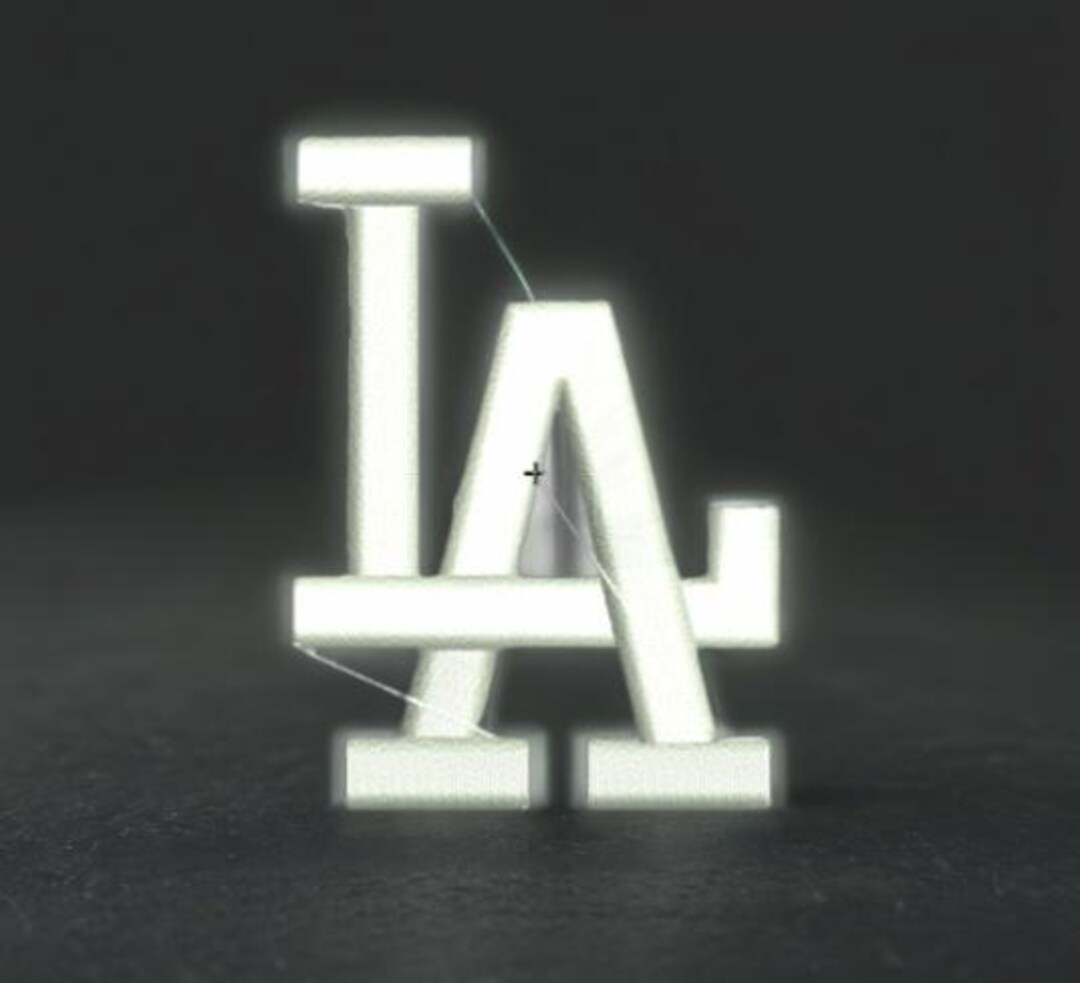 Los Angeles Baseball Logo Embroidery File - Etsy