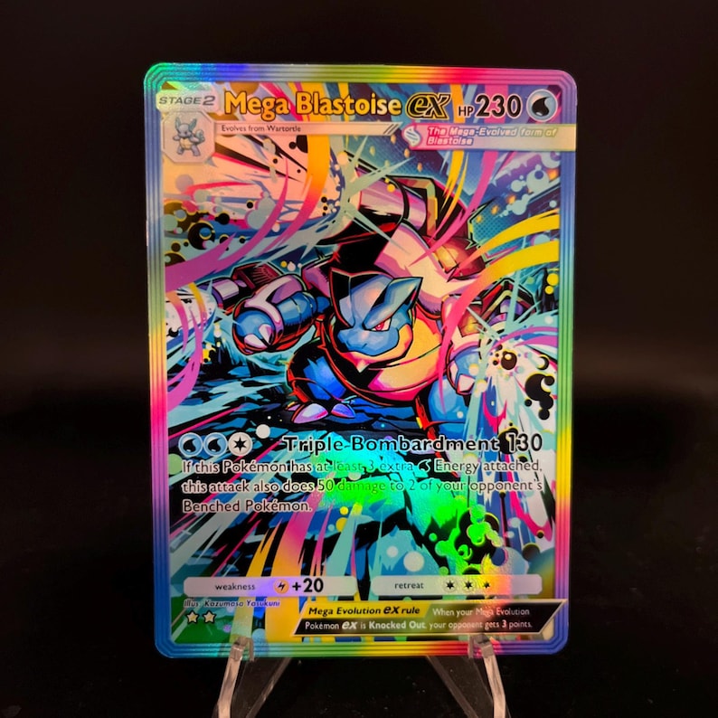 Mega Blastoise Ex - Holo Fan Card Pokémon TCG Pocket Art - Etsy