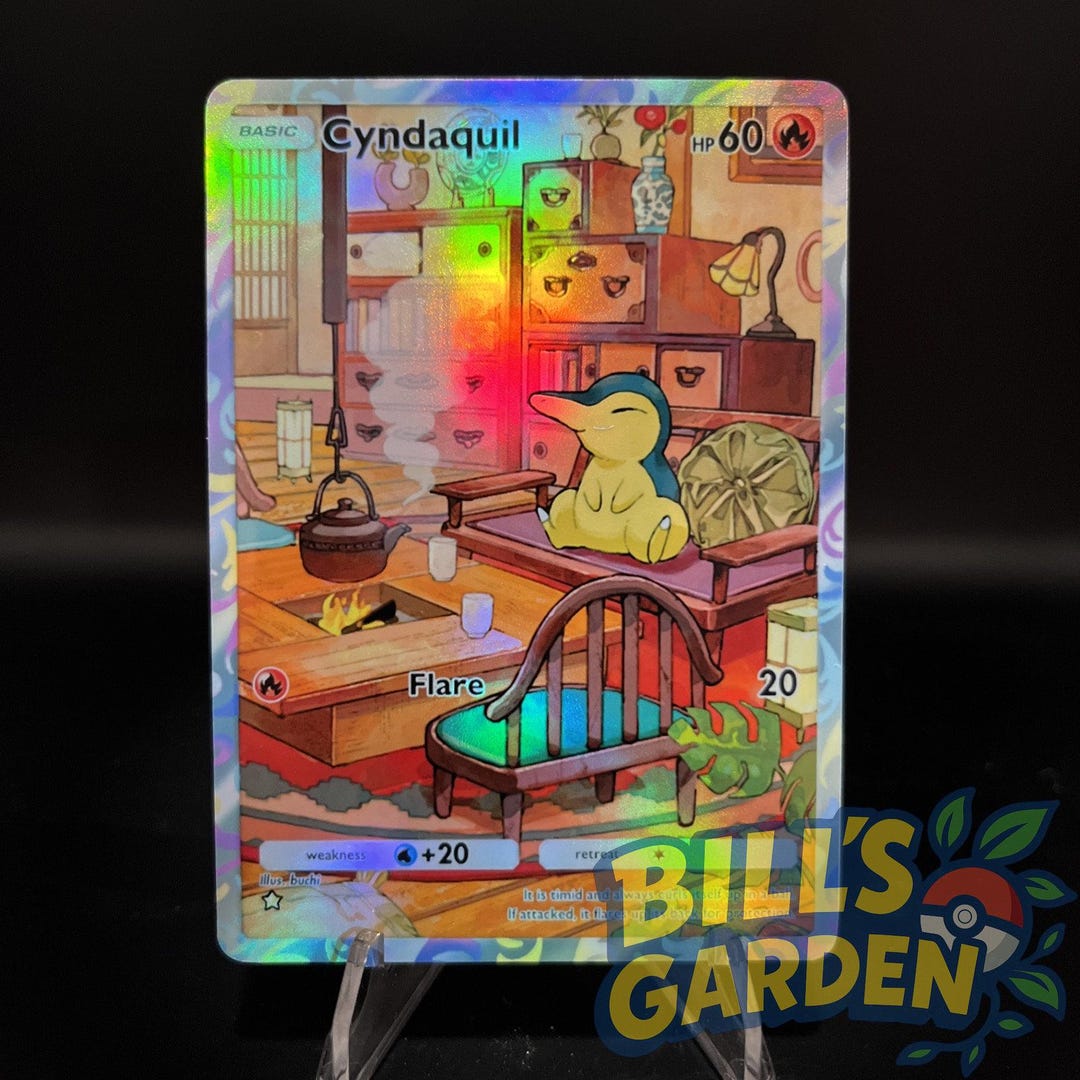 Cyndaquil - Holo Fan Card Pokémon TCG Pocket Art | Wisdom of Sea and ...