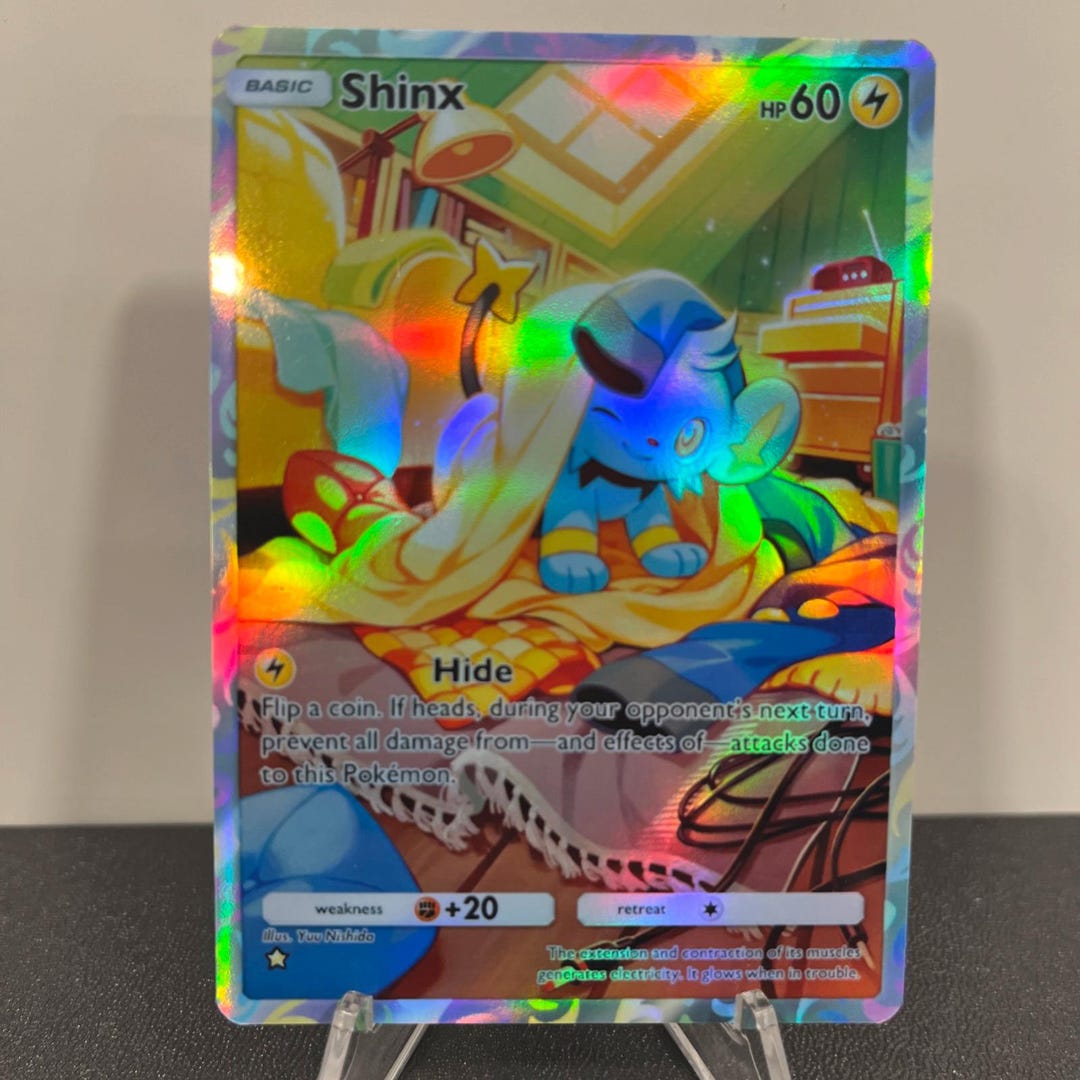 Shinx Holographic Pokémon TCG Pocket Self Made Card - Sharp Details! - Etsy