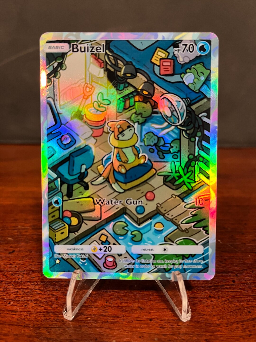 Buizel Holographic Pokémon TCG Pocket Self Made Card - Sharp Details ...