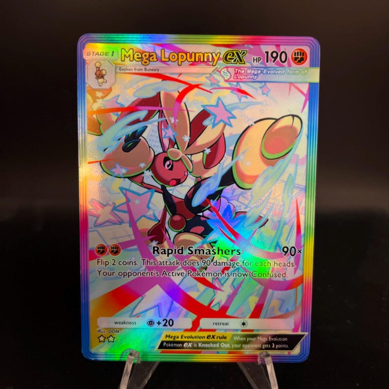 Mega Lopunny Ex - Holo Fan Card Pokémon TCG Pocket Art - Etsy