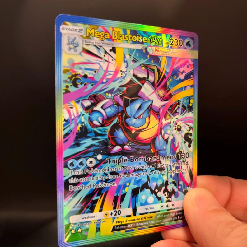 Mega Blastoise Ex - Holo Fan Card Pokémon TCG Pocket Art - Etsy