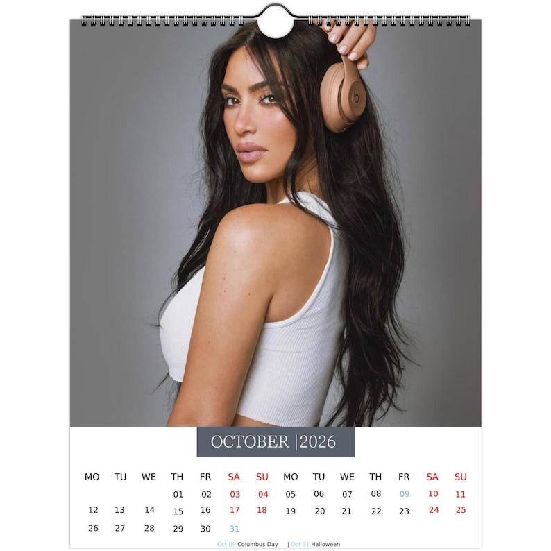 KIM KARDASHIAN 2026 Wall Calendar- US Holidays - Etsy