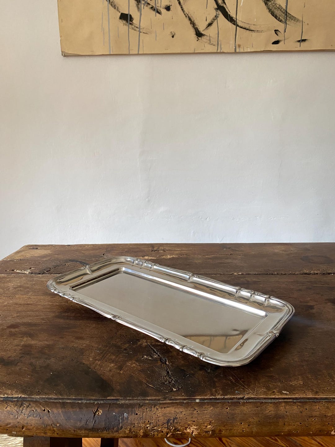 Vintage Italian Inox Serving 70s Platter - Stainless Steel 70stray ...