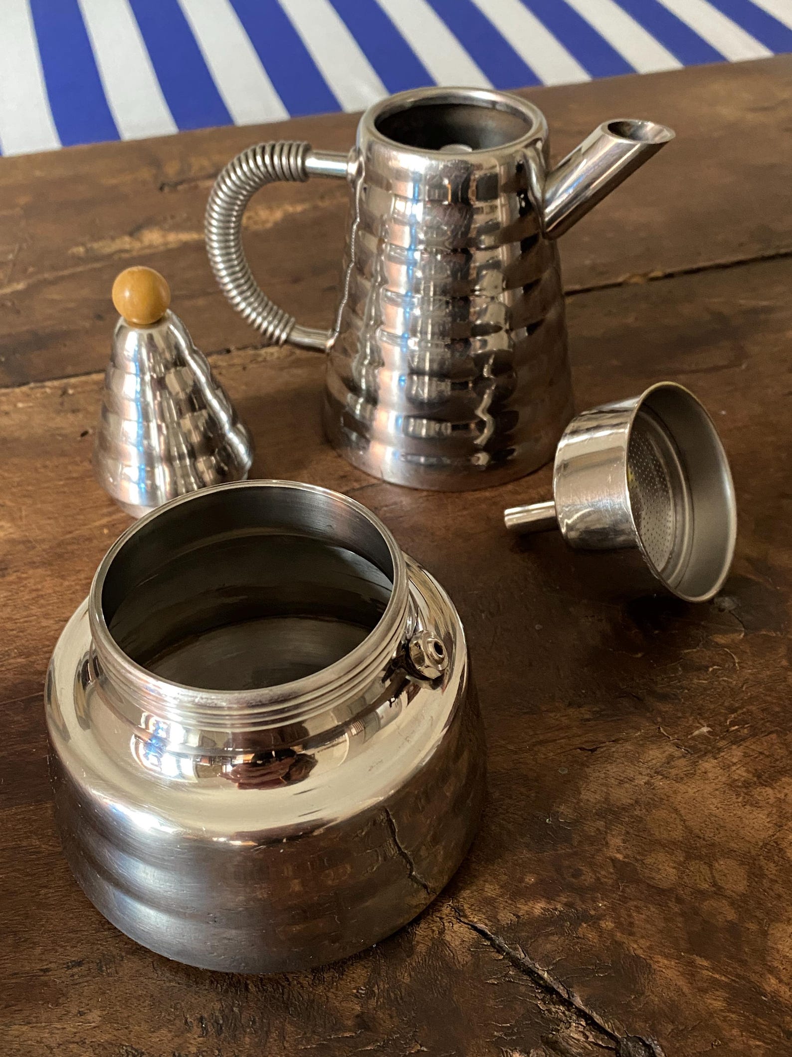 Vintage Stella Archimede Moka Pot – Italian Stainless Steel Coffee ...