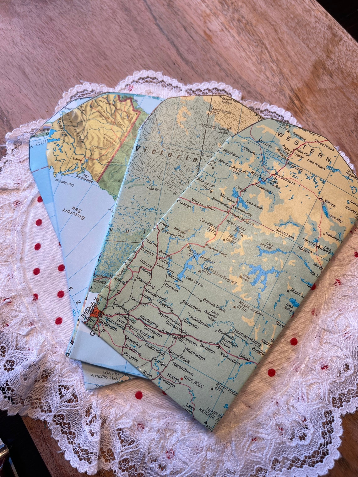 Vintage Map Envelopes, Party Favors, Envelope, Map, Repurposed ...