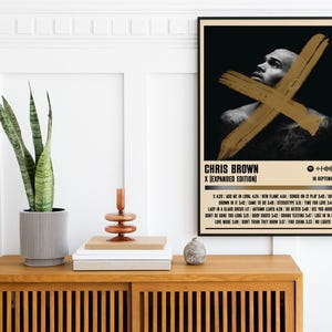 Chris Brown Poster Print | X Album Poster | Music Poster | Album Cover ...