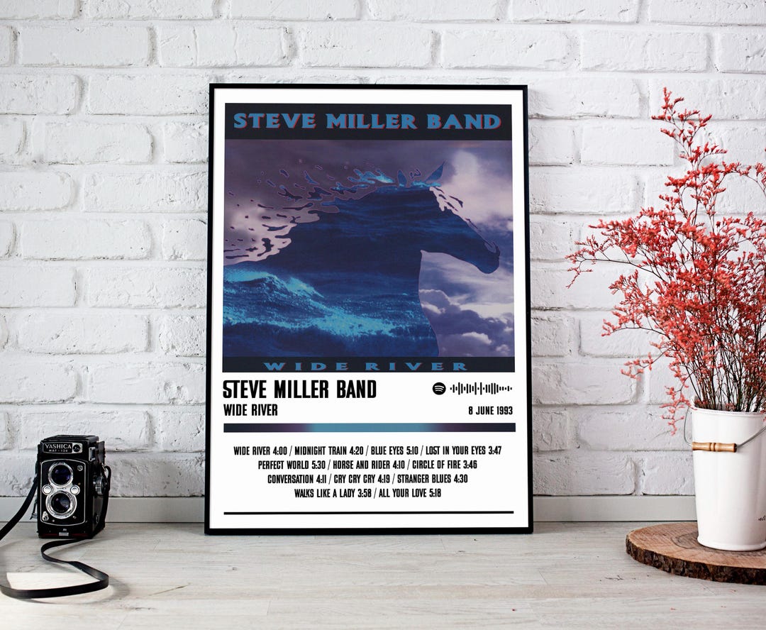 Steve Miller Band Poster Print | Wide River Album Poster | Music Poster ...