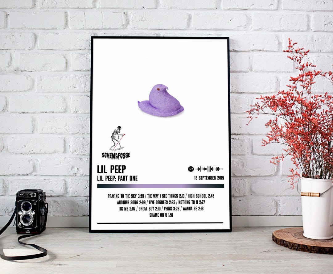 Lil Peep Poster Print | Lil Peep; Part One Album Poster | Music Poster ...