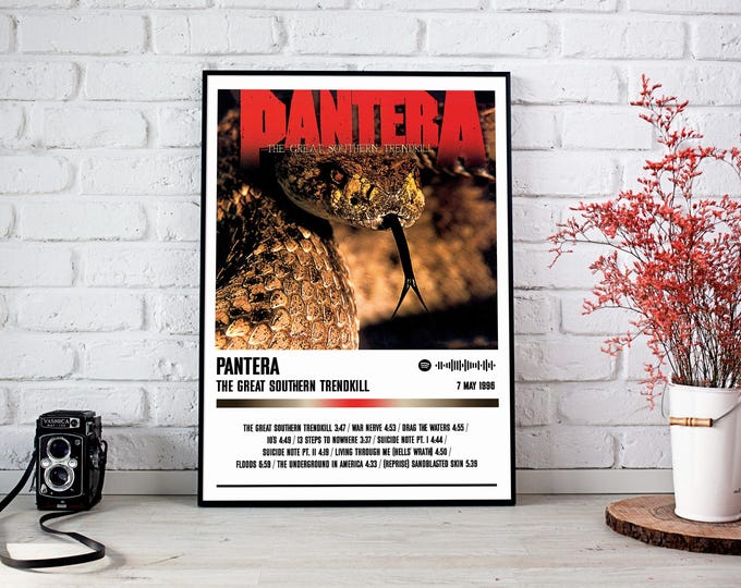 Pantera the Great Southern Trendkill, Vintage 90s Embroidered Wallet ...
