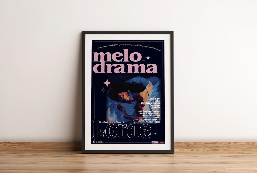 Lorde Poster Print | Lorde Artist Poster | Music Poster | Album Cover ...