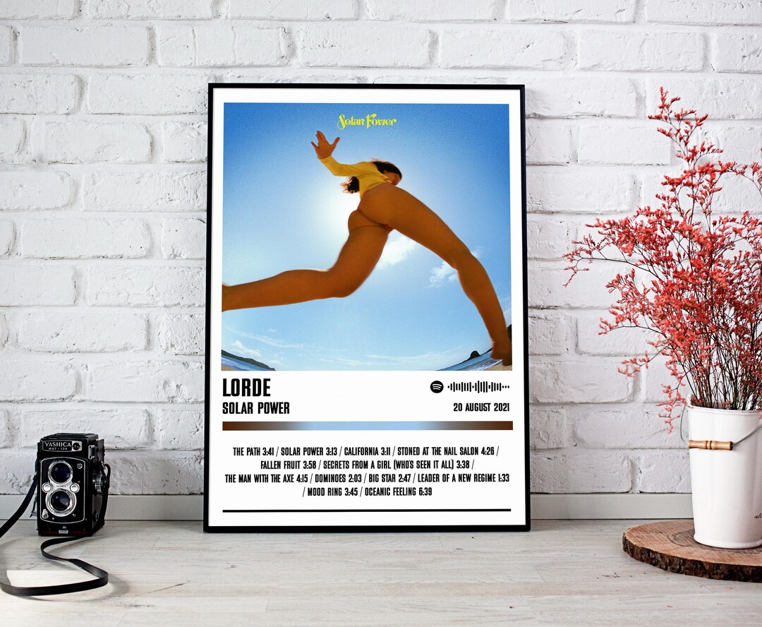 Lorde Poster Print | Solar Power Album Poster | Music Poster | Album ...