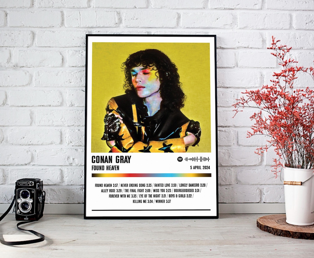 Conan Gray Poster Print | Found Heaven Album Poster | Music Poster ...