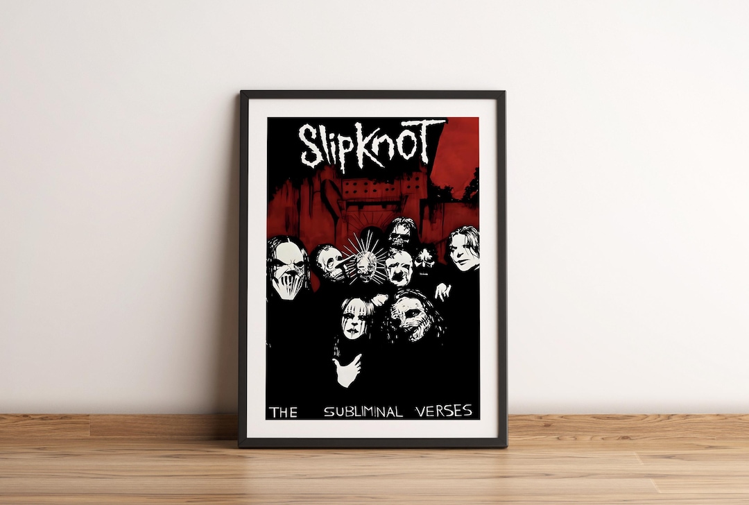 Slipknot Poster Print | Slipknot Artist Poster | Music Poster | Album ...