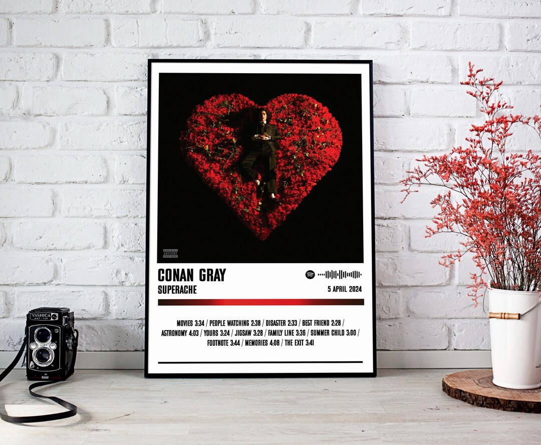 Conan Gray Poster Print | Superache Album Poster | Music Poster | Album ...