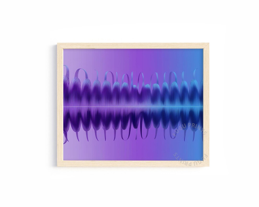Purple Blue Abstract Art - Digital Download, Minimalist Printable Wall ...