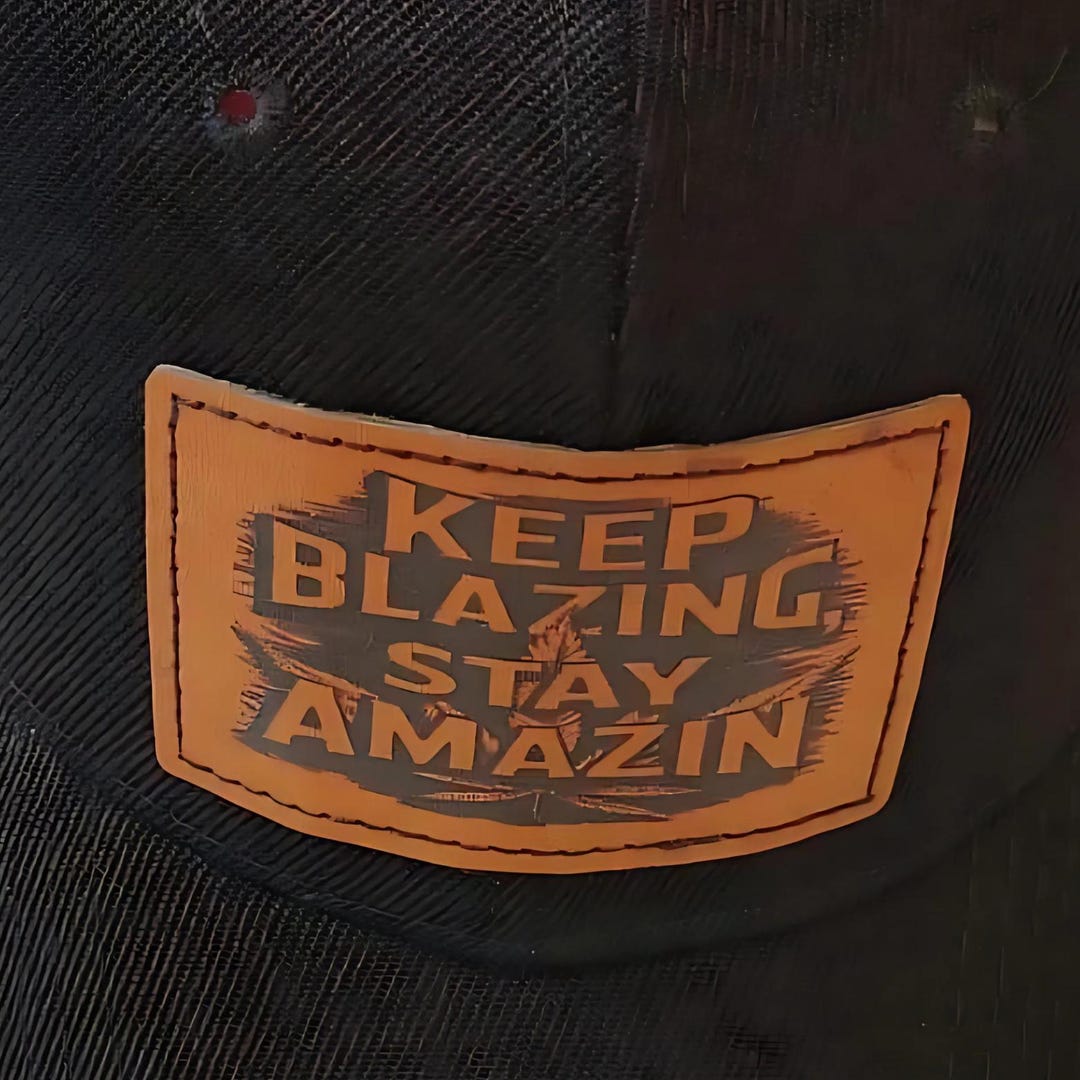 Keep Blazing Stay Amazin Hat | Funny Weed Hat for Stoners | Laser ...