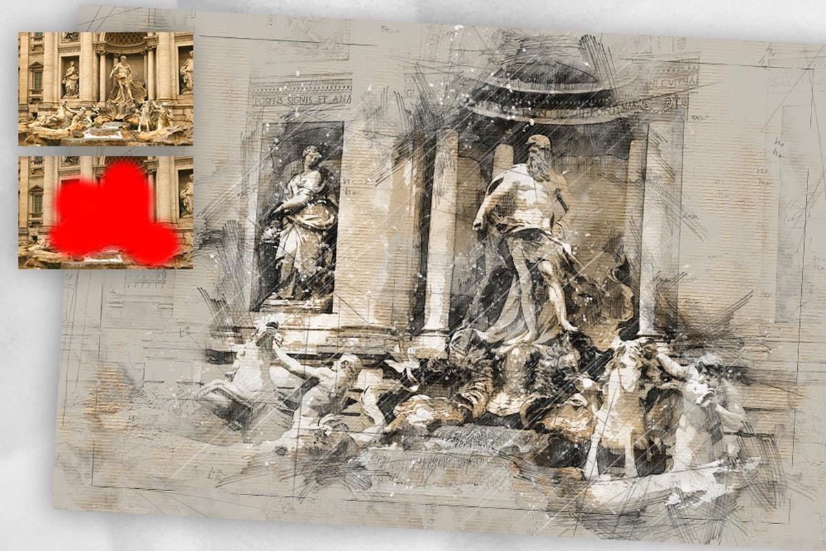 Arch Sketch Photoshop Action - Etsy