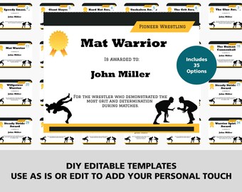 Editable Baseball Award Certificates, Award Ceremony Certificate, End ...