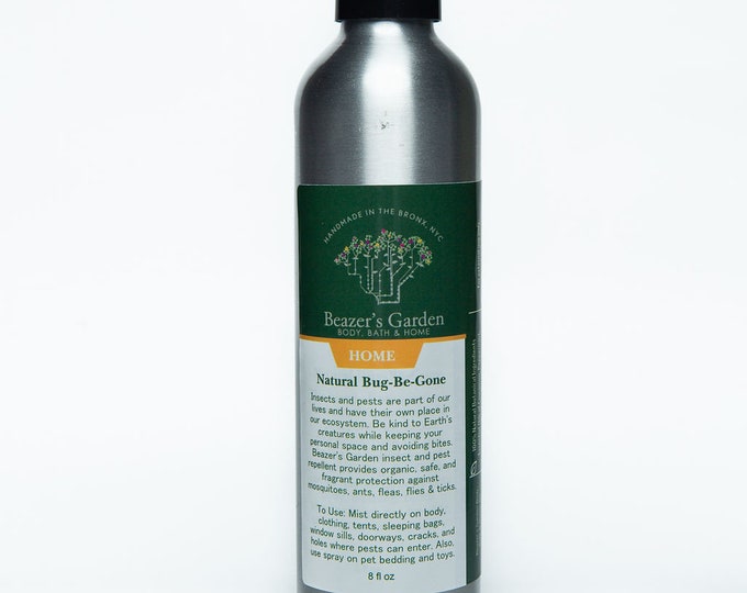 Natural Pest Repellent Bug Be Gone Organic Bug Spray - Etsy