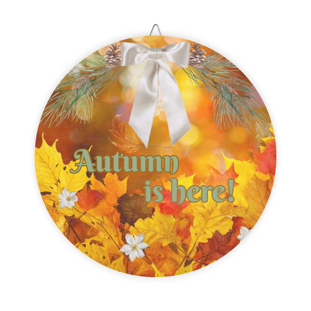 Autumn Wood Sign: Rustic Fall Wall Decor, Nature Lover Gift - Etsy